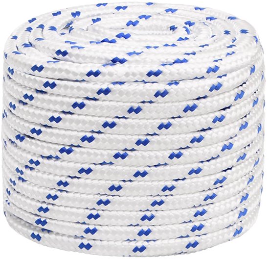Boot touw 18 mm 25 m polypropyleen wit | bol