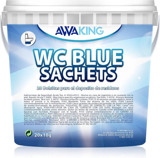 Blauwe Sachets voor WC Hygiëne | bol