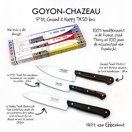 Messenset Goyon Chazeau P’tit, Grand & Happy TRIO box | bol