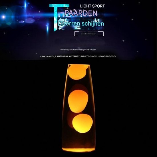 longziming -Lava Lamp - Sfeerverlichting Met Vloeistofeffect En Oranje ...