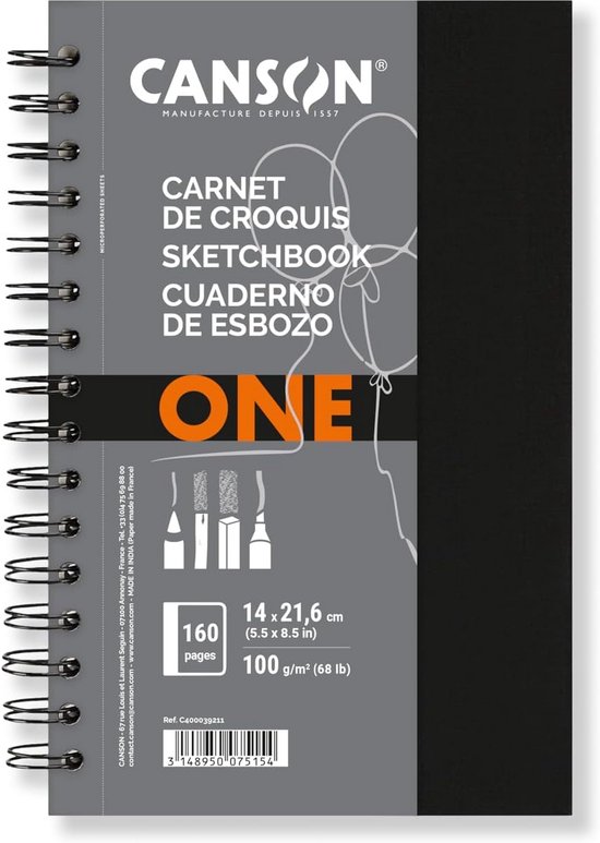 Schetsboek A5/A4/A3 - 80 Vel Zwaar Tekenpapier 100g/m² - Ideaal voor ...