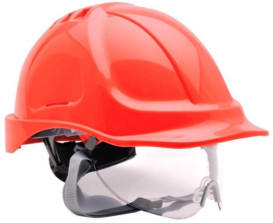 Veiligheidshelm met Vizier - Rood - Robuuste Constructie voor ...
