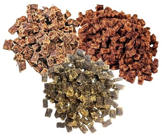 Natuurlijke honden training traktaties variëteitspakket - Eend, Konijn ...