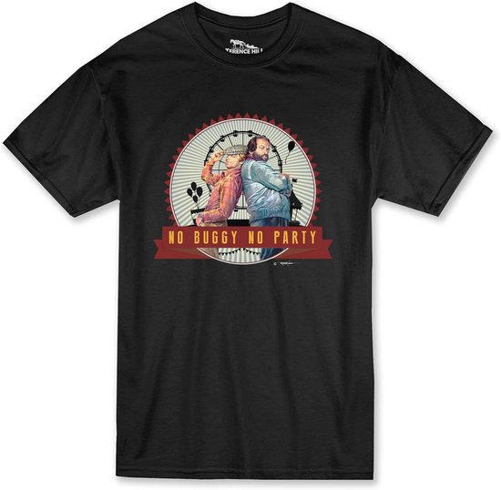 T-shirt No Buggy No Party - Twee zoals Pech en Schwevel (zwart ...