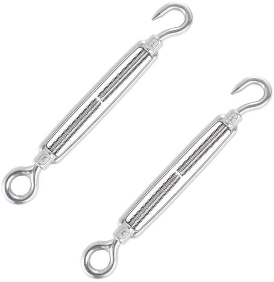 Draadspanner Rvs M8 - 2 Stuks Spansloten voor Kabels | bol