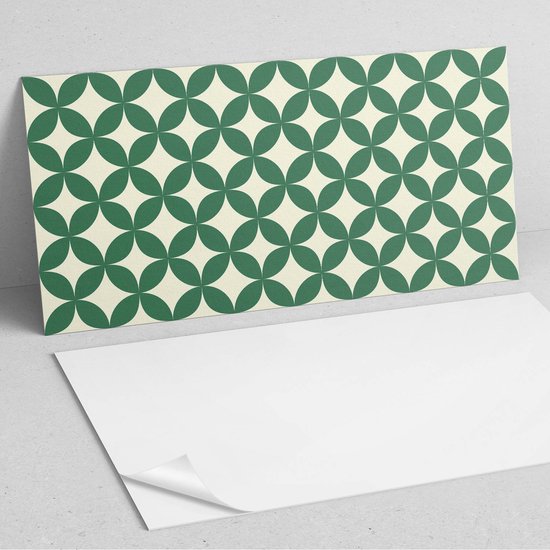 Coloray Wandpanelen Zelfklevend - Bladmotief in een raster PVC ...