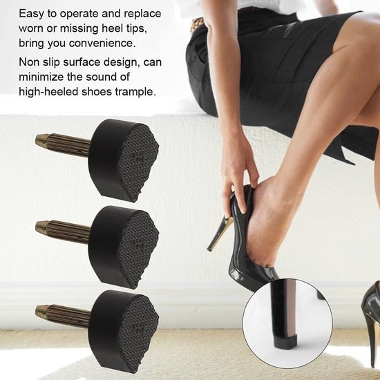 Hiel Tips voor Hoge Hakken - 24 Stuks Vervangende Eindkappen voor ...