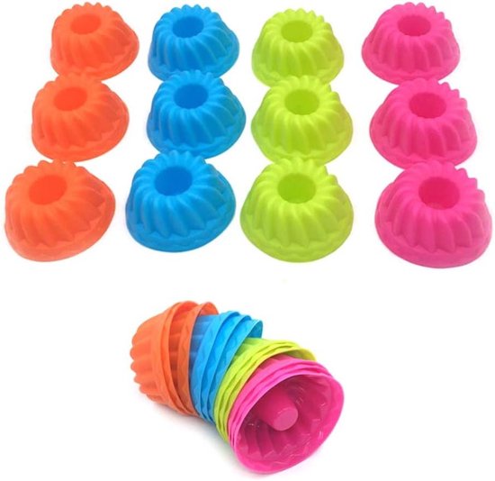 Cosensi - Mini tulbandvorm siliconen bakvormen voor kinderen - Set van ...