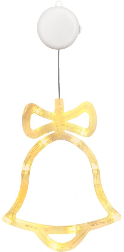 Kerstverlichting Raam Kerstbel - 20x16cm - Inclusief Batterijen ...
