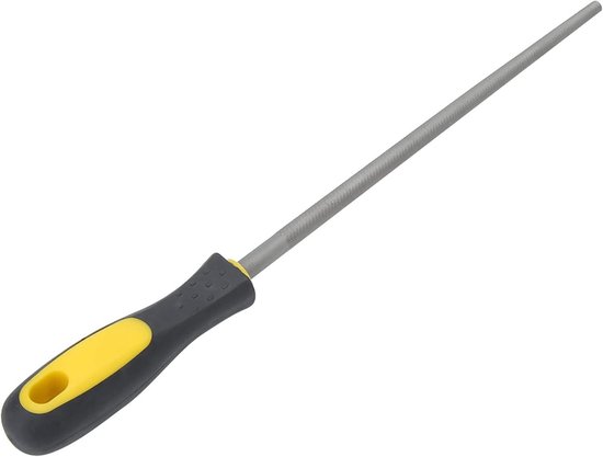 Ronde metalen vijl 25,4 cm met handvat voor metaalbewerking ...