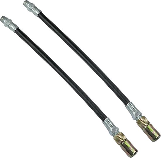 Velto95 - Set van 2 Flexibele slangtip voor vetpomp 245 mm lengte 45 ...