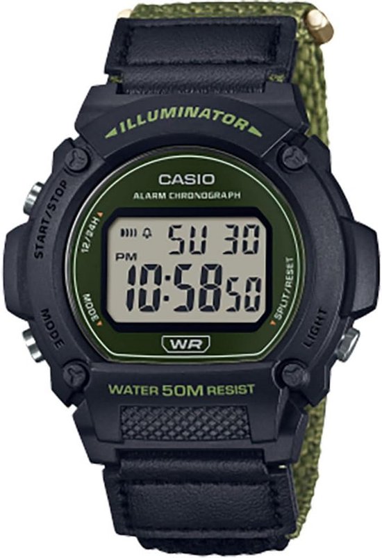 Horloge met Khaki Leren Bandje - Analoge tijdmeting - Casio | bol