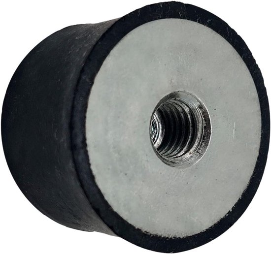 Silentblock M6 20x20 Nut-Nut - Verpakking van 12 | bol