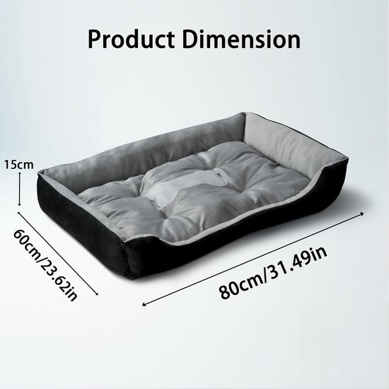 Luxe, Zacht en Comfortabel Hondenbed XL met Antislip en Wasbare ...