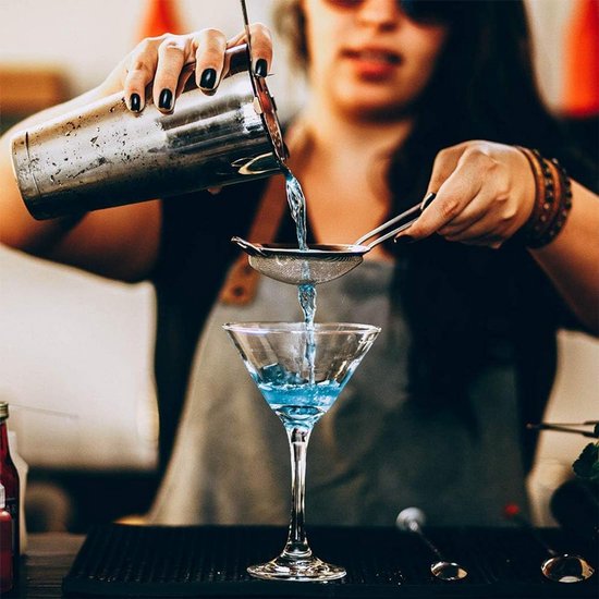 2-delige Cocktail Zeef Set: RVS Hawthorne Strainer & Bar Trainer voor ...