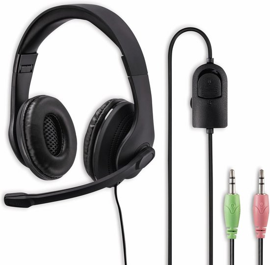 Stereo Headset met Microfoon voor PC - Ultralicht met 3,5 mm Jack ...