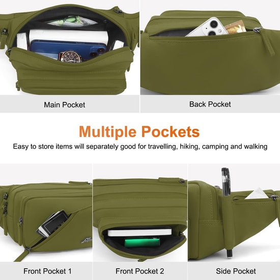 Waterdichte Heuptas met Flessenhouder - Verstelbaar & Sportief voor ...