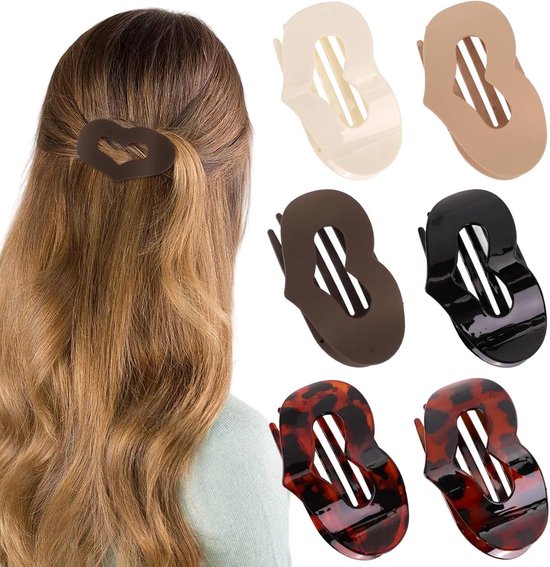 Haarspeld - 6-Pack platte haarklemmen - Concave haarklemmen - Geschikt ...