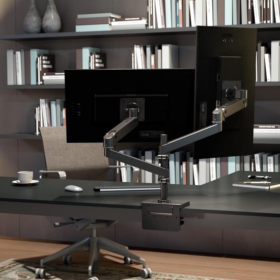Ergotron – LX Pro Premium Vertical Stacking Arm with Dual Monitor, VESA ...