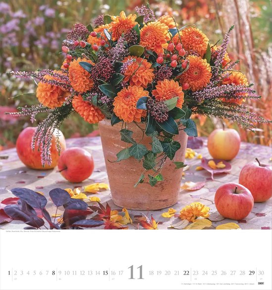 Wandkalender 2026 Bloemen - Groot Formaat Fotokalender XL ...