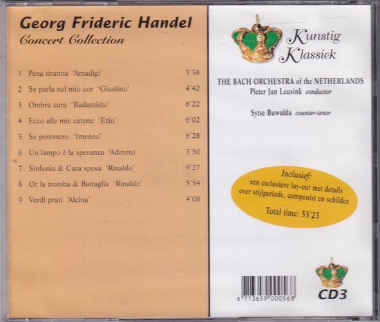 Concert Collection - Georg Frideric Handel - The Bach Orchestra of the ...