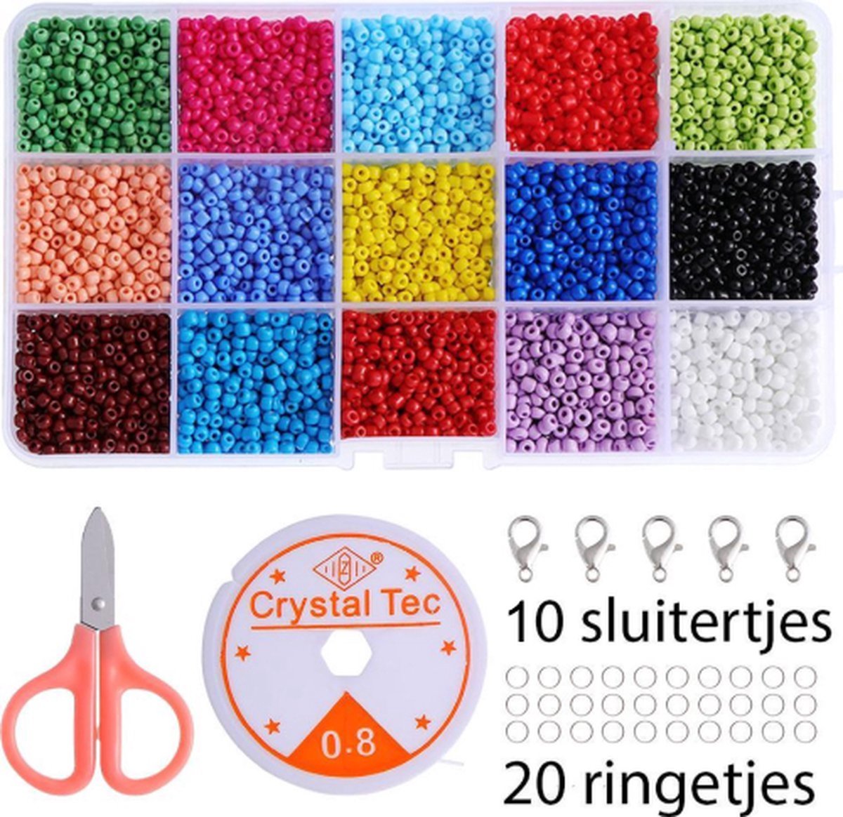 [Lea] Ensemble de Perles et coffret de rocailles - 5000 pièces - 15 ...