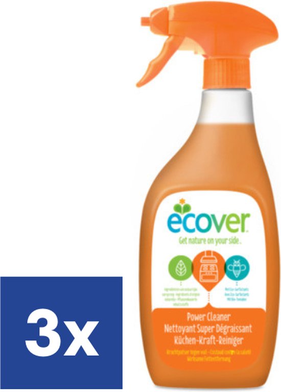 Ecover Power Cleaner Allesreiniger spray - 3 x 500 ml | bol