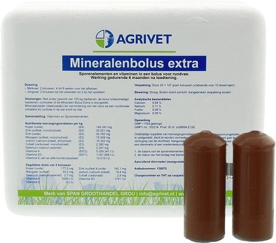 Agrivet Mineralen Bolus extra 20 stuks | bol.com