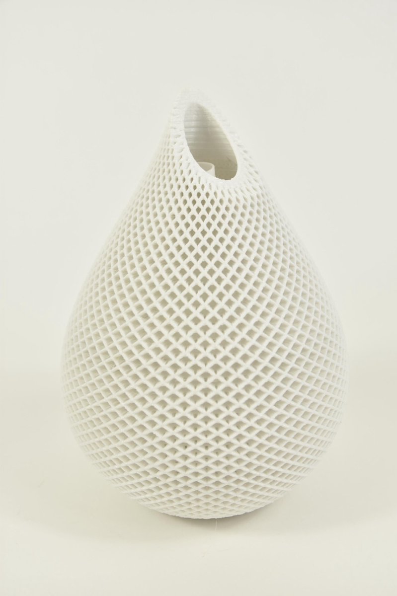 Oneiro’s Luxe Vaas DRUPPELVAAS WIT, 3D GEPRINT D15 H21CM – binnen ...