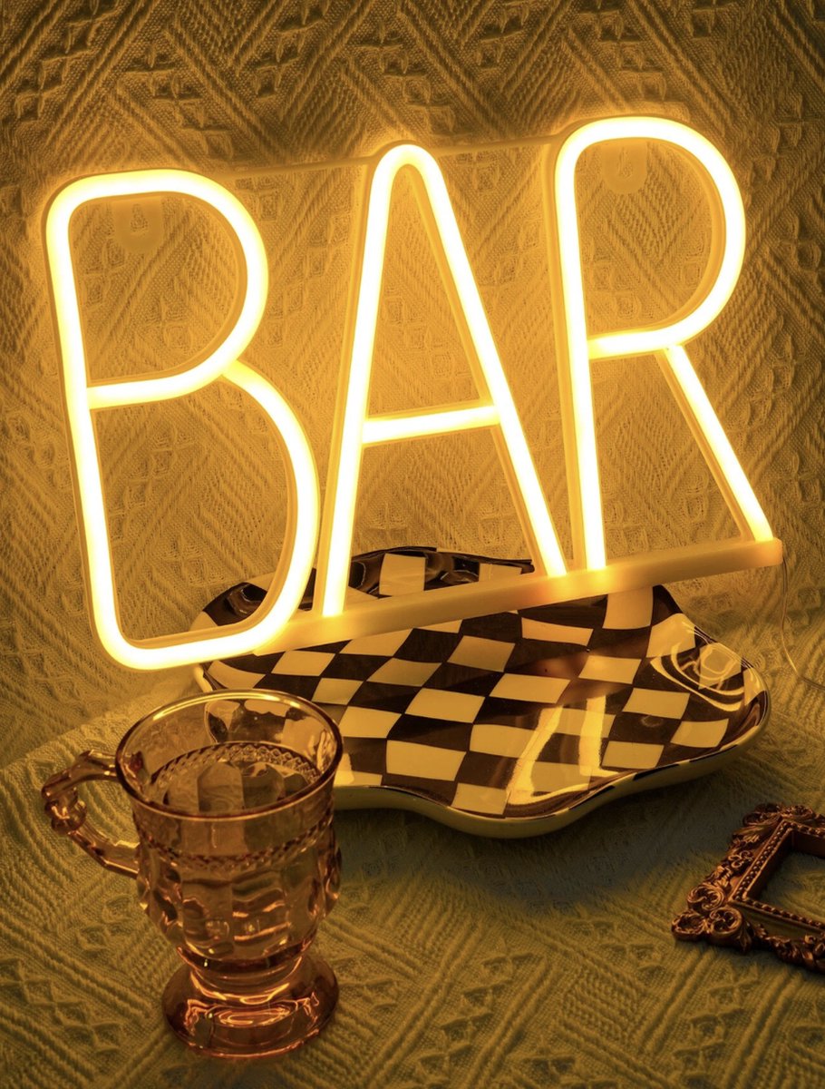 Neon verlichting bar - Neon wandlamp - Neon ligt - Led - Warm wit ...