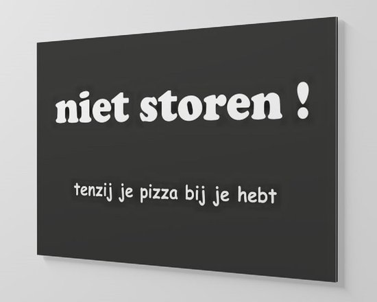 deurbordje niet storen! | bol.com