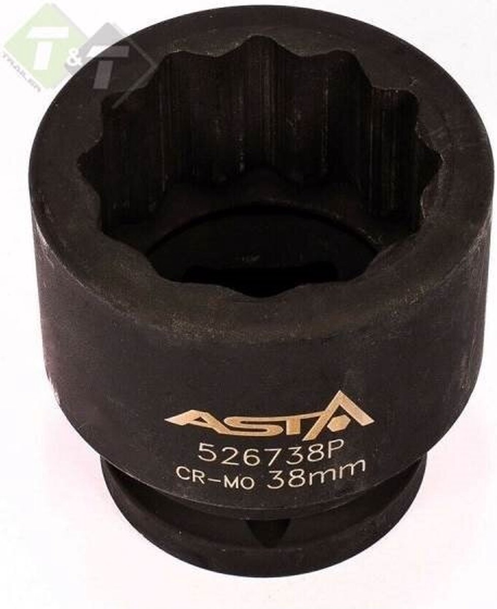 12 kant krachtdop - 38mm - Deep impact dop - Kracht dop 3/4'' - ASTA | bol