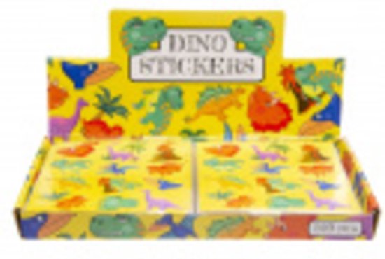 Dinosaurus stickers geel | per doos van 120 velletjes | bol