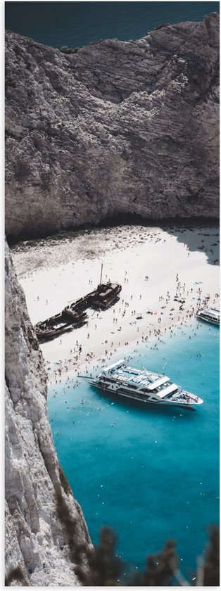 WallClassics - Poster Glanzend – Boten op Navagio Beach op Zakynthos ...