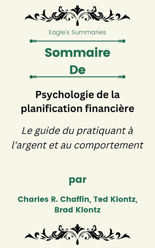 Sommaire De Psychologie de la planification financière Le guide du ...