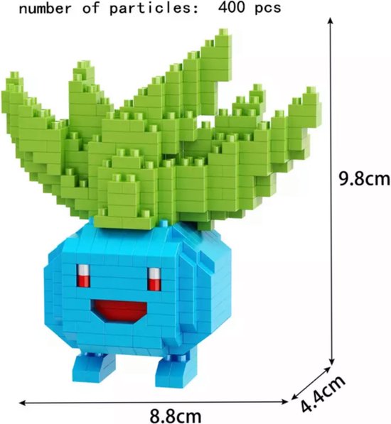 Pokemon Lego, Microbrick Oddish, Lego Blokken, Pokemon Speelgoed ...