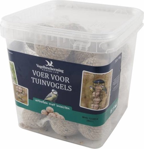 Vogelbescherming Nederland Vetbollen met insecten 30x95g zonder net in ...