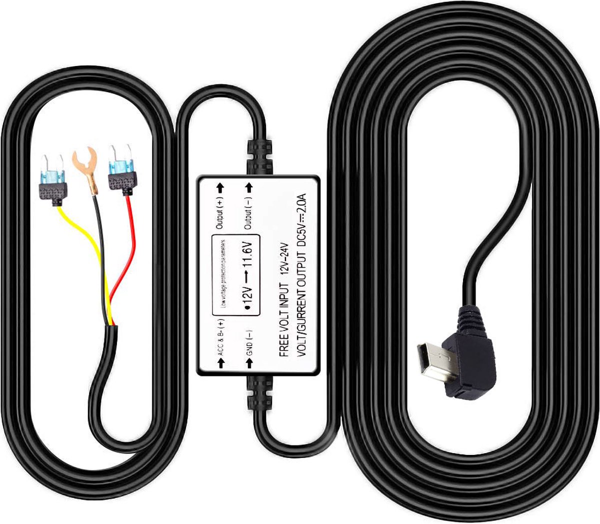 AZDome Continue voeding Mini USB 3-draads | bol.com
