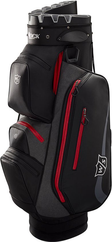 Wilson Staff I-Lock Dry Waterproof Cartbag 2023 - Zwart Rood | bol