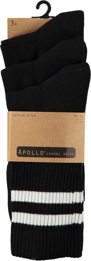 Sportsokken Fashion | Zwart | Maat 36/41 | Sportsokken | Sportsokken ...