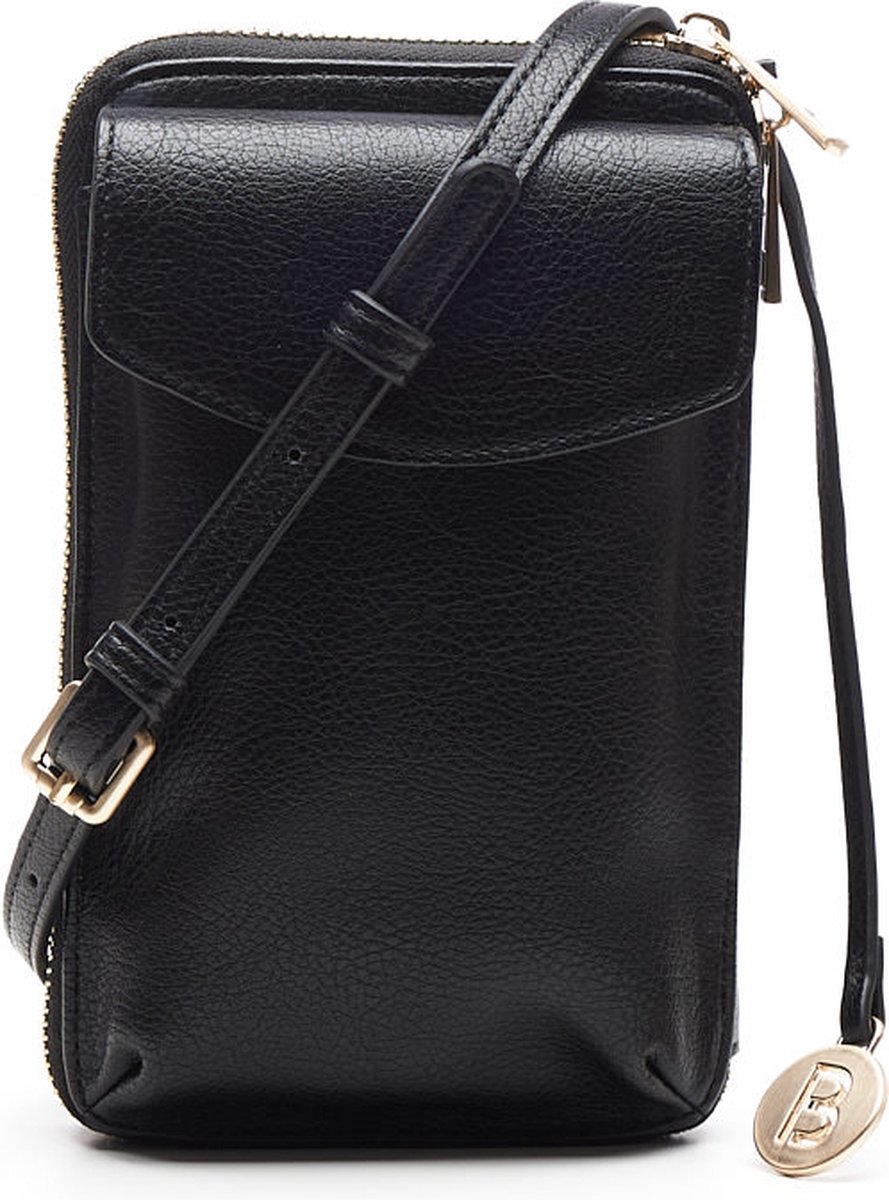 Brasca Telefoontasje - Portemonnee - Crossbody - Imitatieleer - Zwart ...