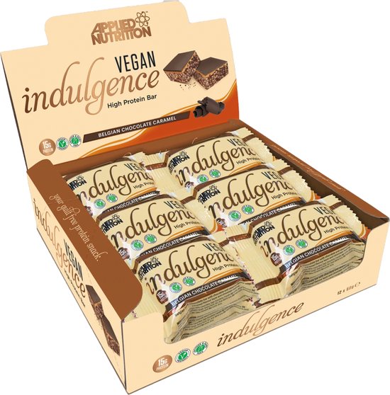 Vegan Indulgence Bar (Belgian Chocolate Caramel - 12 x 50 gram ...