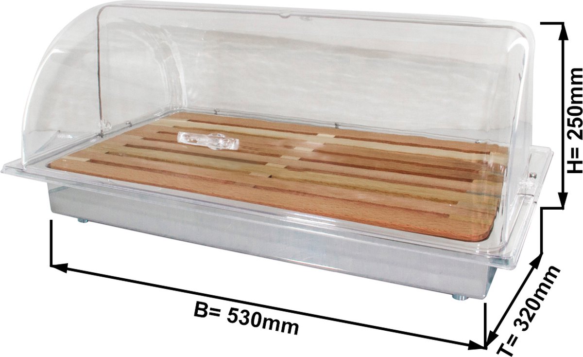 Brooddoos met roldeksel | GGM Gastro | bol