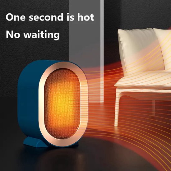 Zana Products® - Luxe Elektrische mini kachel - Chique blauw | bol.com