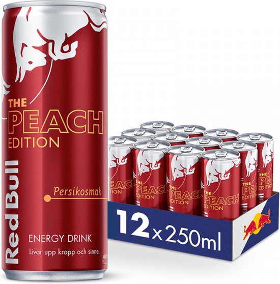 Red Bull Peach Edition (250 ml) - 12 Stuks | bol