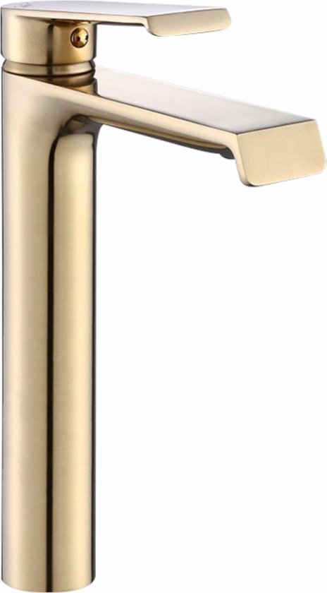 REA High washbasin tap Hass Gold Brushed | bol
