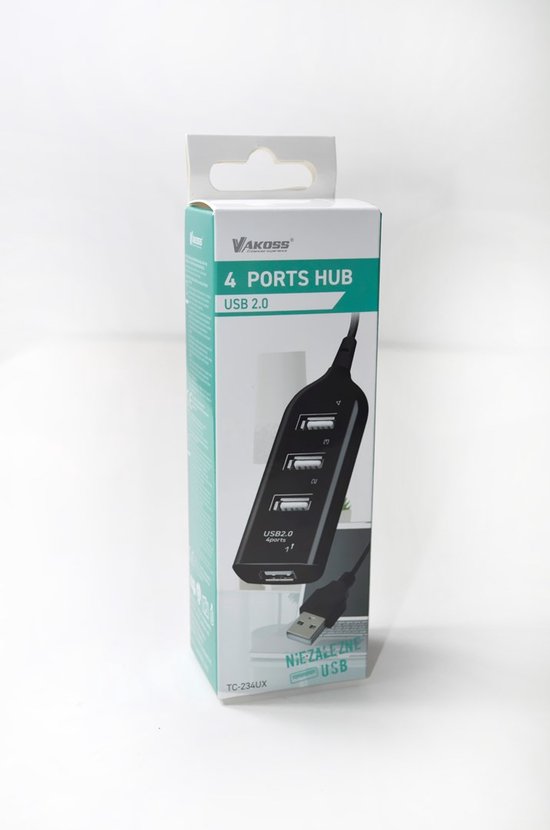 VAKOSS HUB USB 2.0 TC-234UX | bol