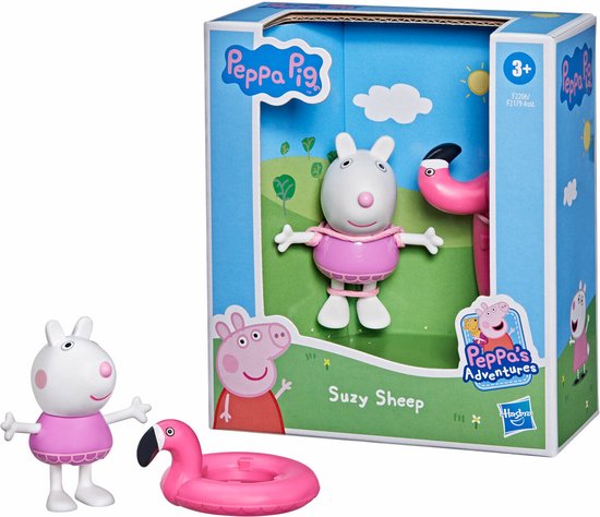 Peppa Pig Friend Suzy Sheep - 6 cm - Speelfigurenset | bol