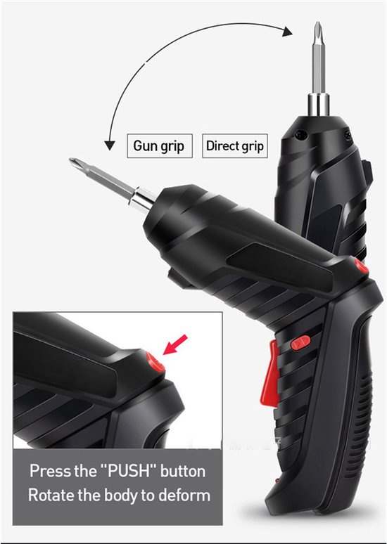 Elektrische Schroevendraaier - 3.6V - Elektrische Schroevendraaier Bit ...