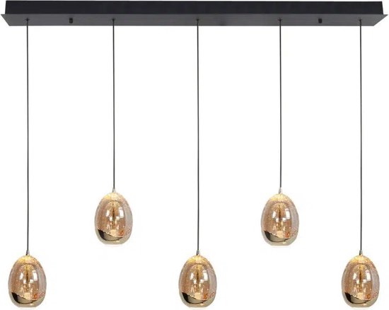 Golden Egg Hanglamp 5 lichts balk 105cm LED 2700K dimbaar - Modern ...